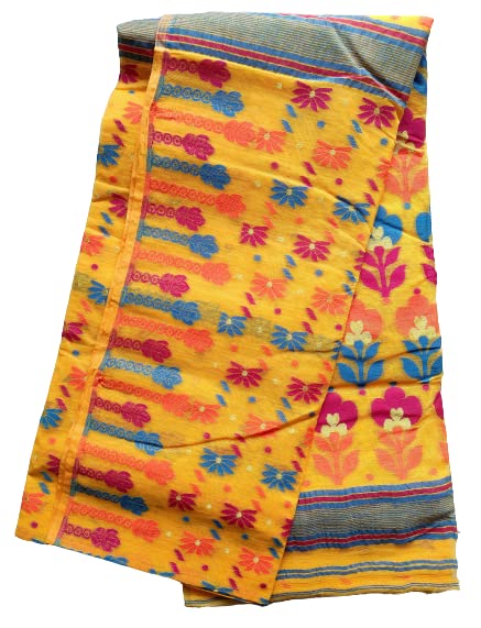 Buy Sari Kuthir Women Bengal Traditional Pure Cotton Dhakai Jamdani ...