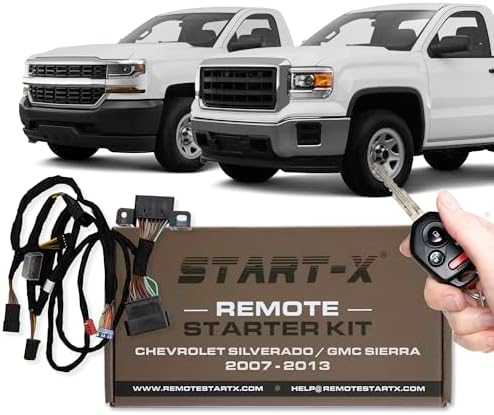 Start-X Plug N Play Remote Starter Kit for Chevy Silverado 2007-2013 ...