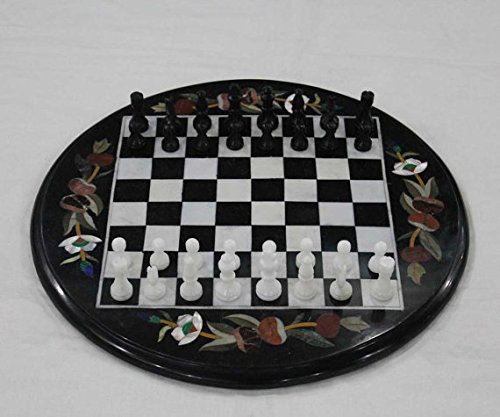 Pachikari Marble Chess Board (17 x 17 in, Black) : Amazon.in: Toys & Games