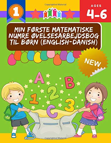 Buy Min første matematiske numre øvelsesarbejdsbog til børn (English ...