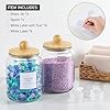 Amazon.com: 4 Pack Glass Jars with Bamboo Lids and Labels, Glass ...