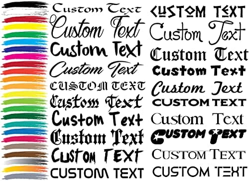 Amazon.com: Personalized Design Your Own Name - Custom Vinyl Sticker ...