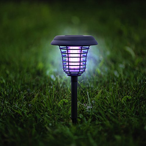 NK63 Solar-Powered UV Bug Zapper, Insect Killer & LED Garden Lamp ...