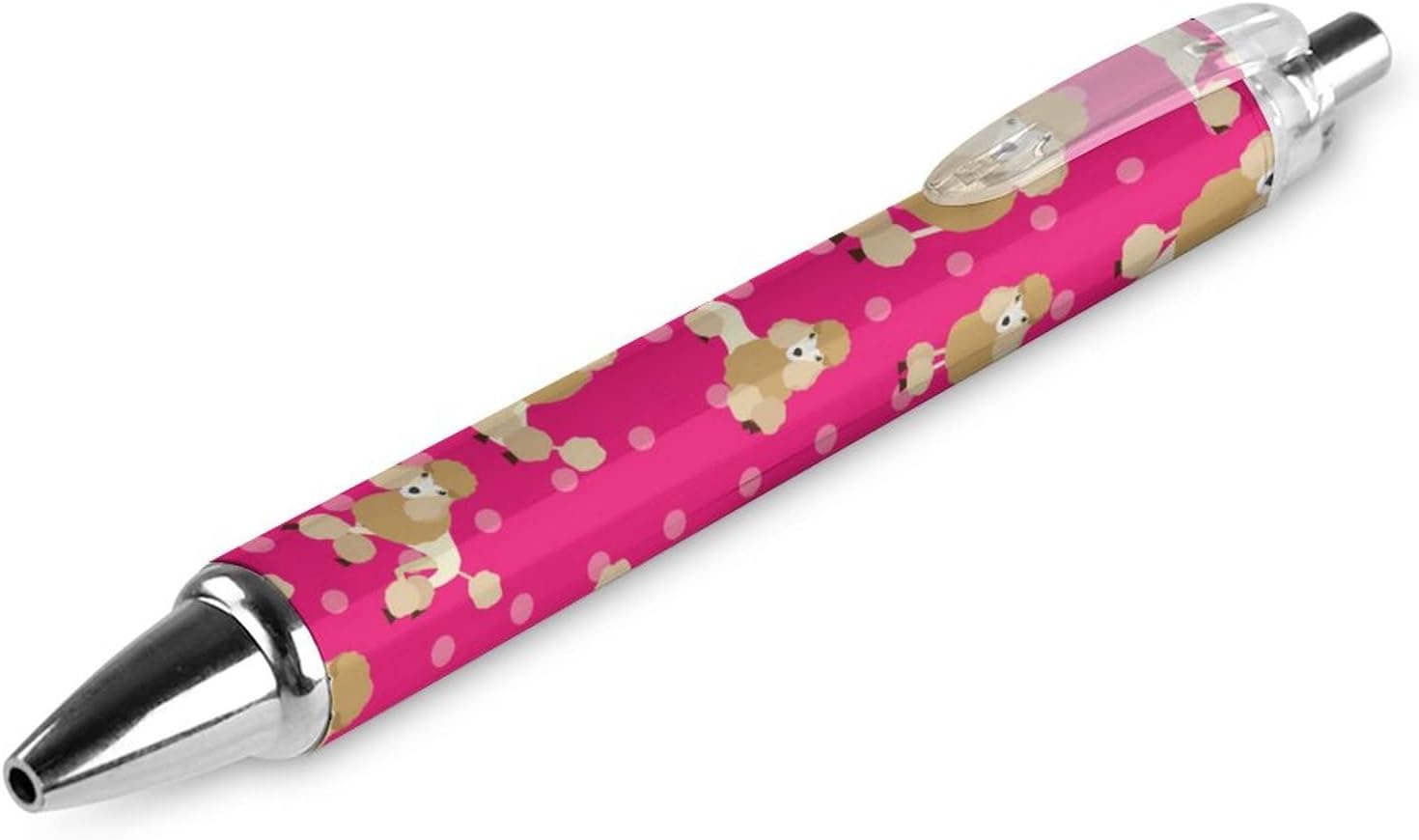 Amazon.com : Poodle Dog Retractable Ballpoint Pen 0.5mm Bold Point Blue ...