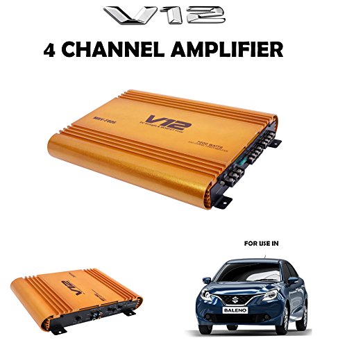 v12 Car 4 Channel Amplifier for Maruti Suzuki Baleno : Amazon.in ...