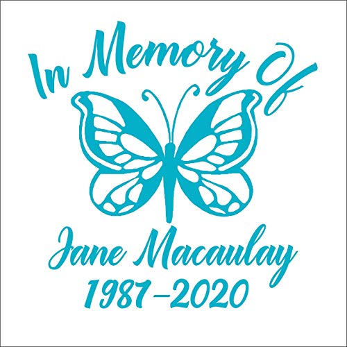 Amazon.com: In Memory Butterfly Design #1 Vinyl Die Cut Decal Sticker ...