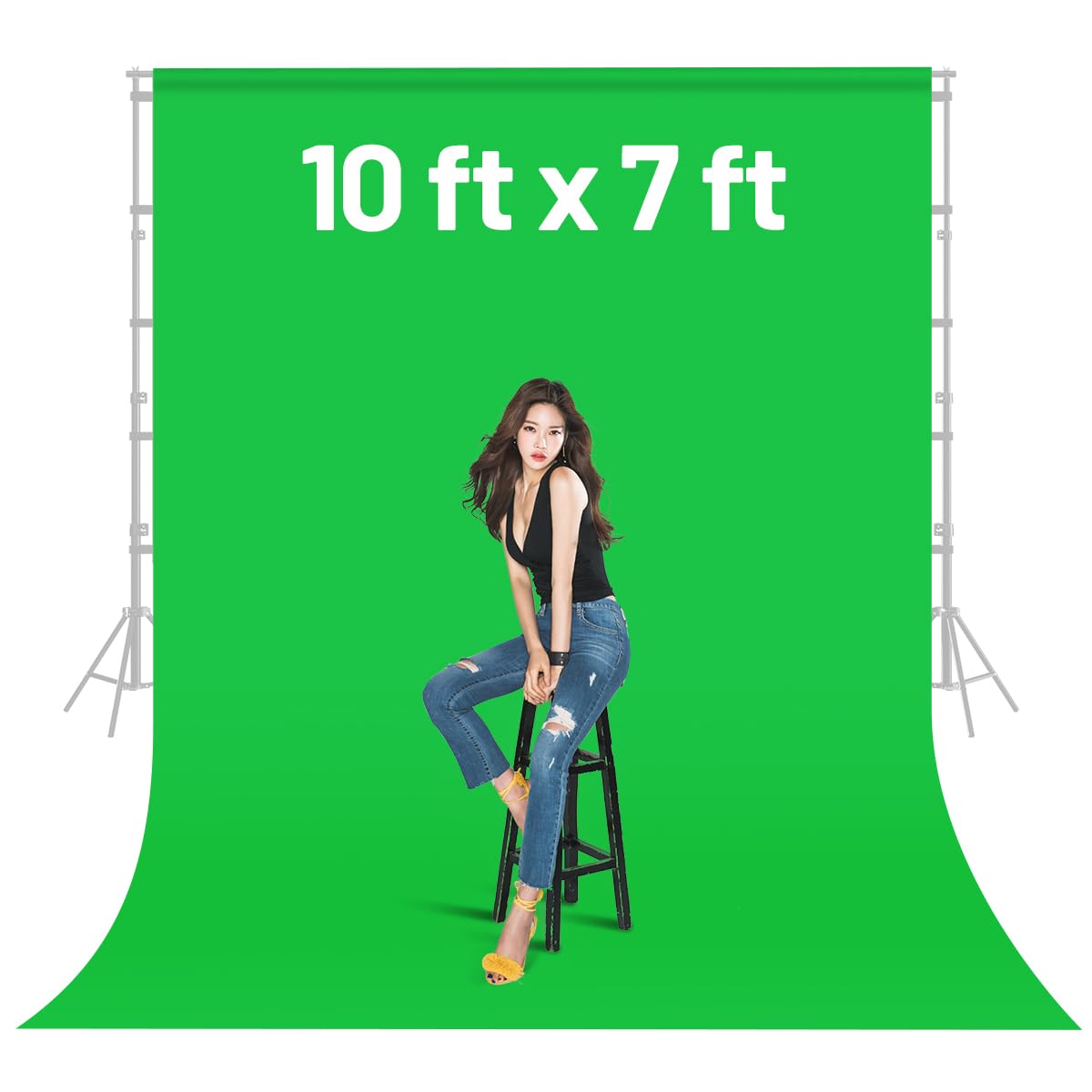 Amazon.com : DUYIKJ Green Screen Backdrop Background,10 X 7 FT Large ...