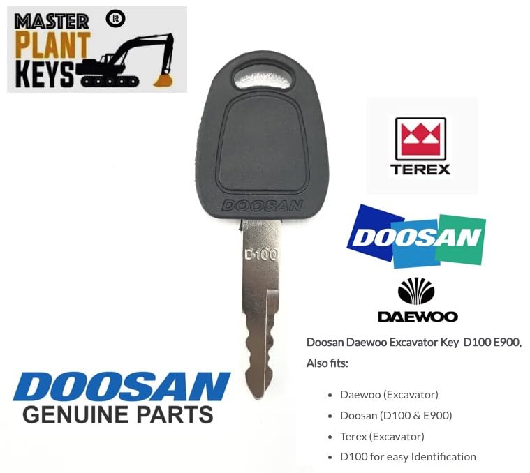 Doosan D100 E900 Master Plant key for Ignition Switch Construction ...