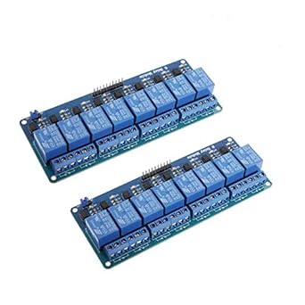 Amazon.com: Xiuxin 2pcs 5V 8 Channel Relay Module Board for Arduino PIC AVR DSP ARM : Electronics