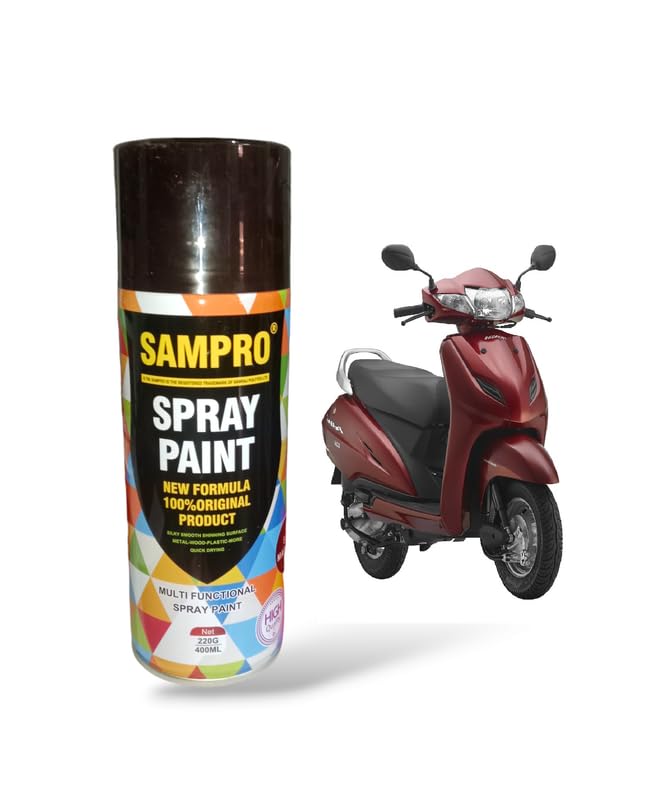 Conica Maroon Spray Paint for all maroon scooty and bikes : Amazon.in ...