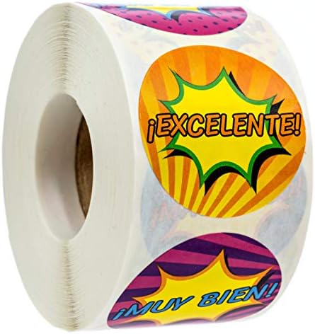 Amazon.com: SBLABELS Spanish Reward Stickers / 500 Espanol Teacher ...