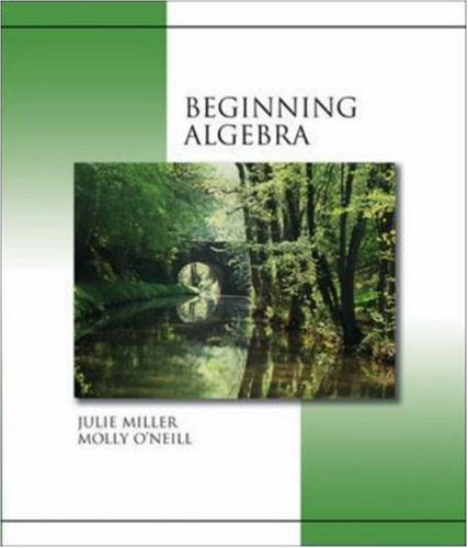 Beginning Algebra (hardcover) with MathZone: Miller, Julie, O'Neill ...