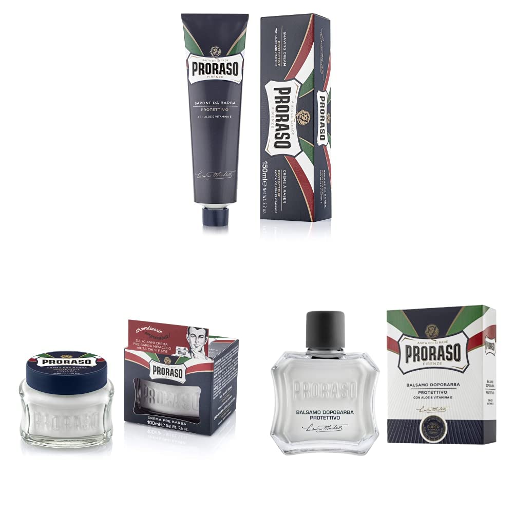 Amazon.com: Proraso Protective Shaving Kit, Moisturizing with Aloe Vera ...