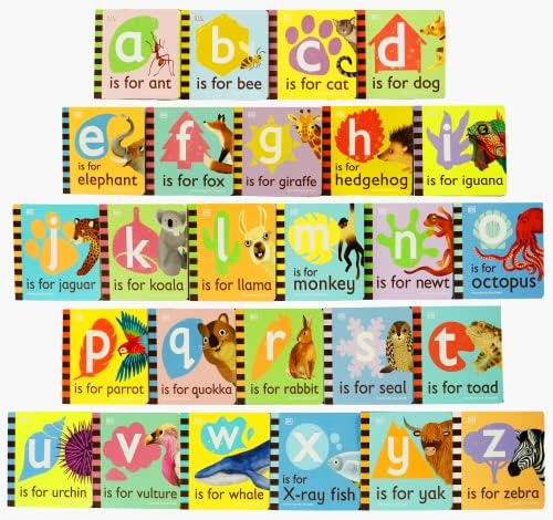 Animal Alphabet Library: Boxed Set of 26 Board Books: D.K. Publishing ...