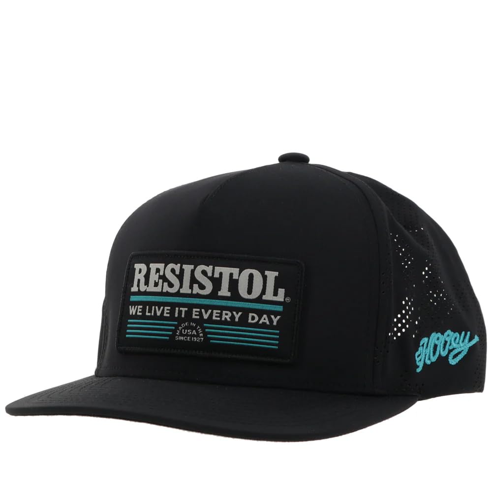 HOOEY Resistol - Gorra ajustable, Negro/verde azulado, One Size ...