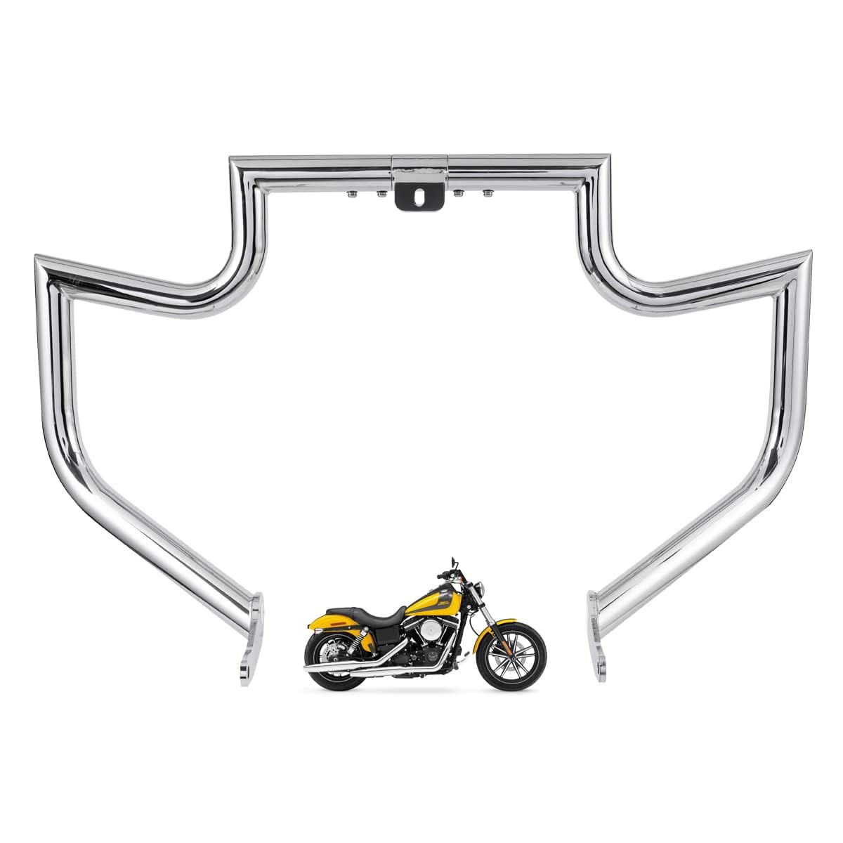 Amazon.com: Gamyipp 1.5" Crash Bar Engine Guard Highway Freeway Bar for ...