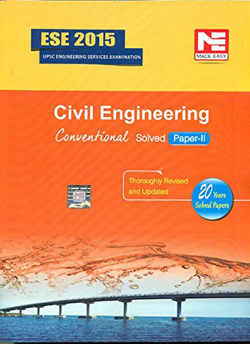 Buy ESE 2015 Civil Engineering Conventional Solved Paper II Book Online ...