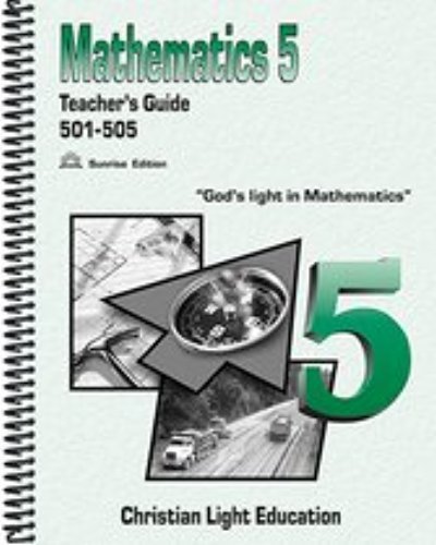 2008 Mathematics 5 Teacher's Guidebook Sunrise Edition Math 500 ...