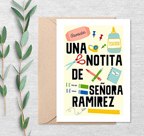 Amazon.com: Set of 10 Personalized Teacher Stationary with Envelopes in ...