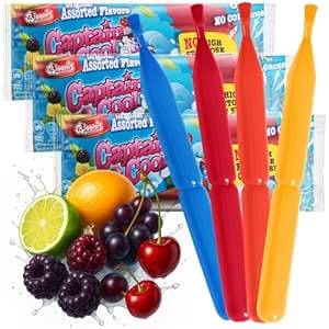 Amazon.com: Captain Cool Freeze Pops, No Corn Syrup Ice Pops Bulk ...