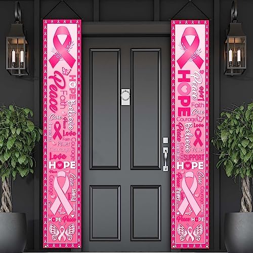 Amazon.com: Breast Cancer Awareness Banner Breast Cancer Decorations ...