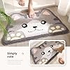 Amazon.com: Cute Cat Bath Mat, Plush Microfiber Bathroom Rug Water ...