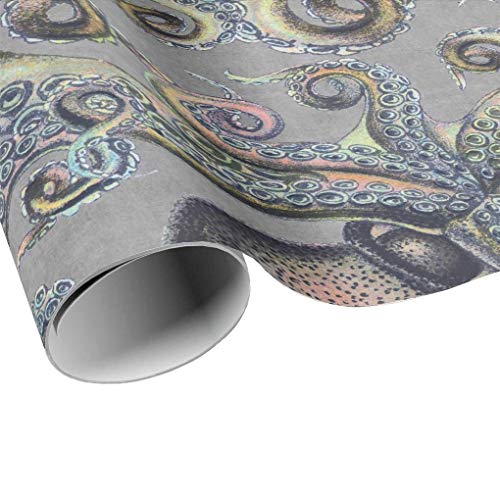 Amazon.com: Lava Rock Octopus Gift Wrap Sheets - Wrapping Paper - Gift ...