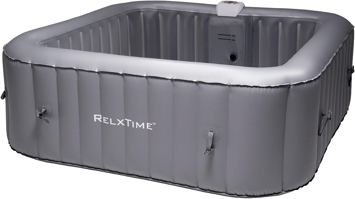 Amazon.com : RELXTIME Inflatable Hot Tub Spa, 4-6 Person Blow Up ...