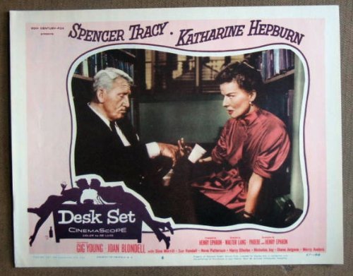 DS15 Desk Set HEPBURN/TRACY orig mint portrait '57 LC. Here's a ...