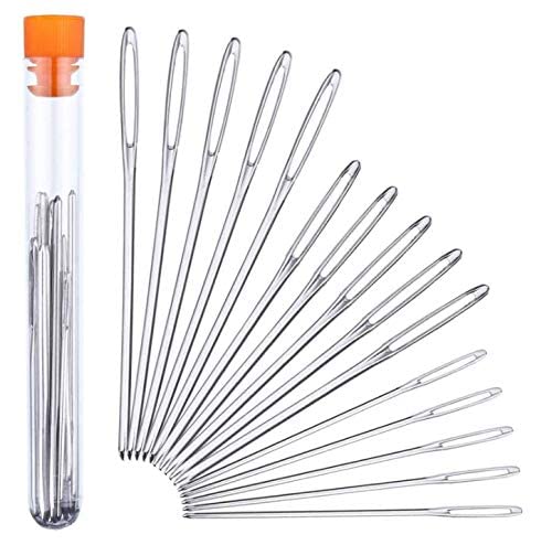 Trexee (Pack of 15) Large Eye Knitting Needle Set-3 Sizes Big Eye Hand ...