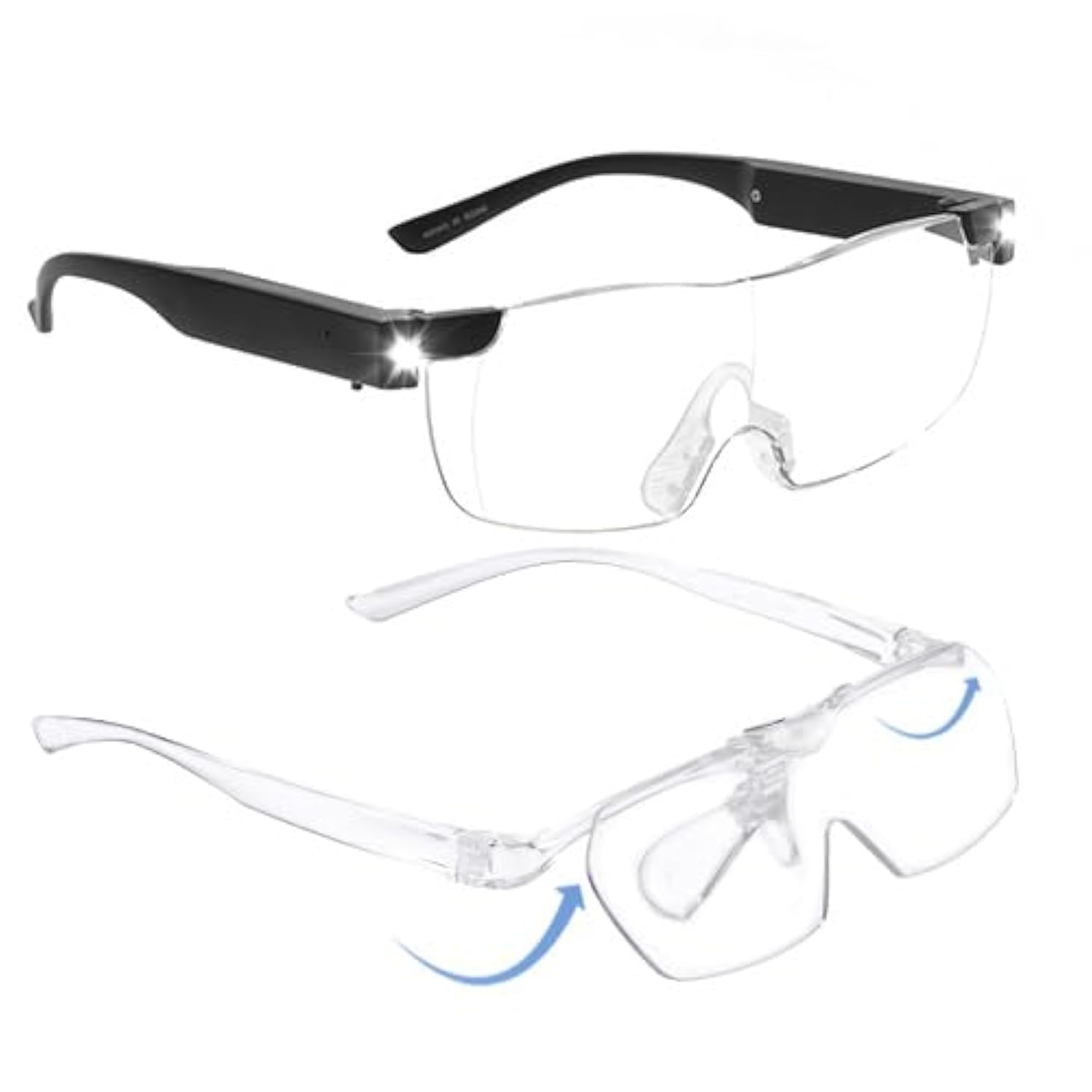 Amazon.com: OKH Hands Free Magnifying Glasses with Light, Blue Light ...