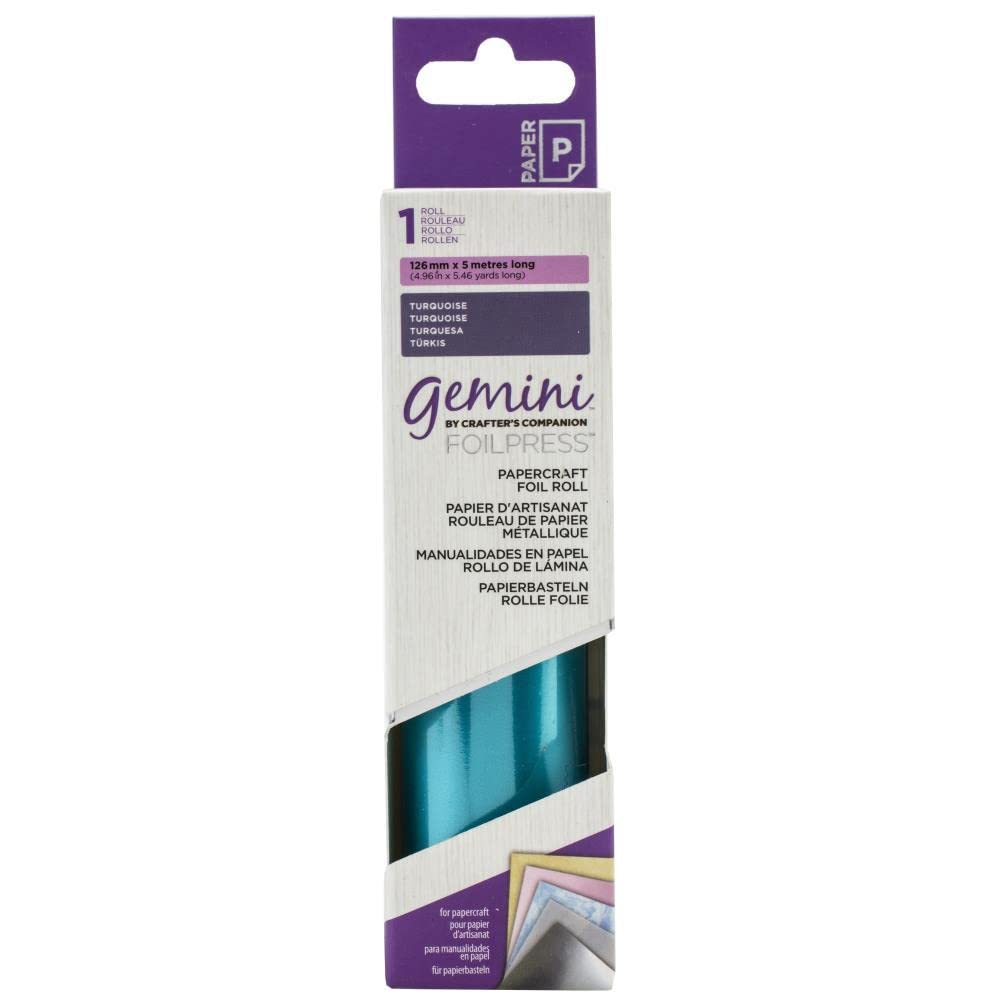 Snapklik.com : GEM PC-Turq Papercraft Foil Roll 5 metres-Turquoise