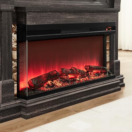 OKD 52 Inch Electric Fireplace with Mantel, Fireplace TV Stand with 36 ...