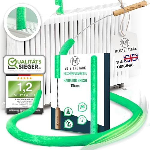 Radiator Cleaner Brush Set, 2pcs Radiator Brush with Wooden Handle ...