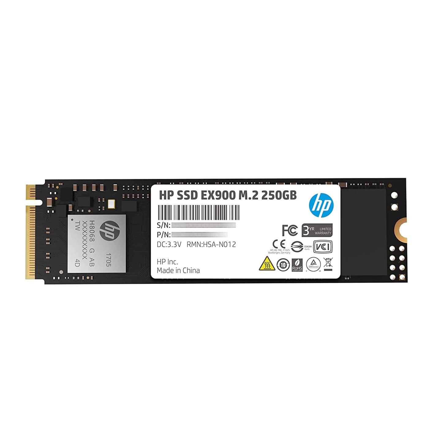 Amazon.in: Buy HP EX900 Plus 256GB NVMe SSD - GEN 3.0 X 4 PCIe 8Gb/s 3D ...