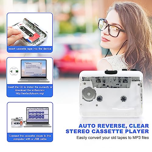 Snapklik.com : Walkman Auto Reverse Clear Stereo Cassette Player,Built ...