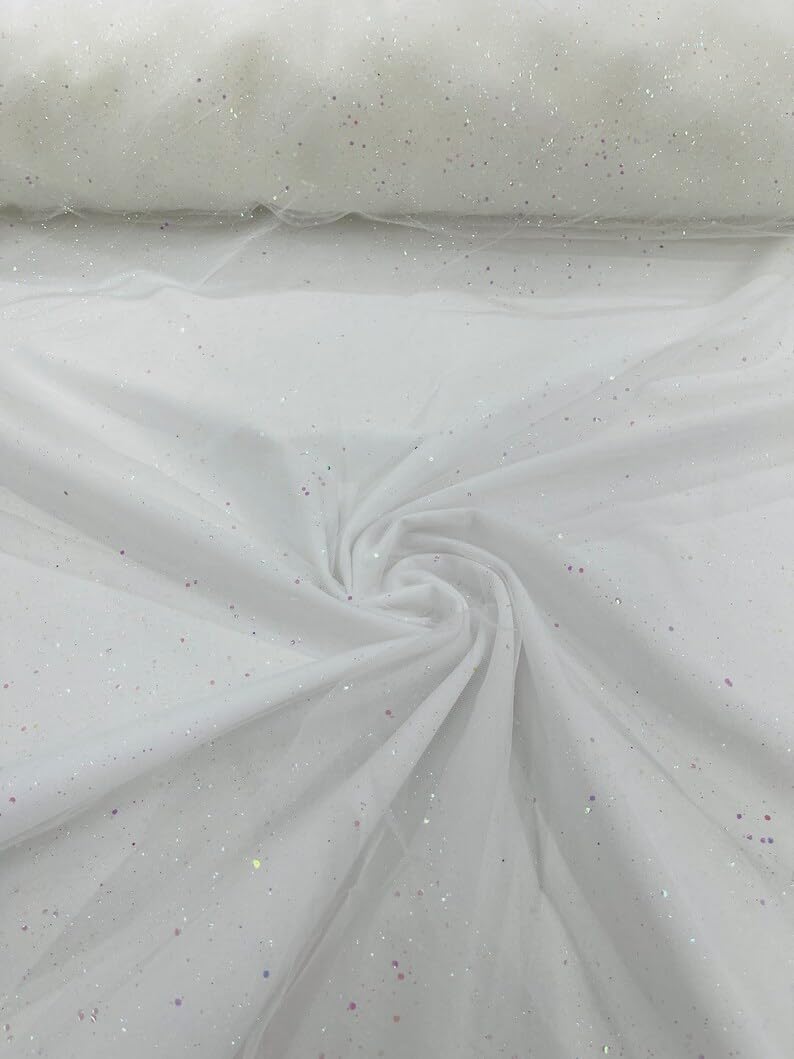 Off White Sequin Fabric