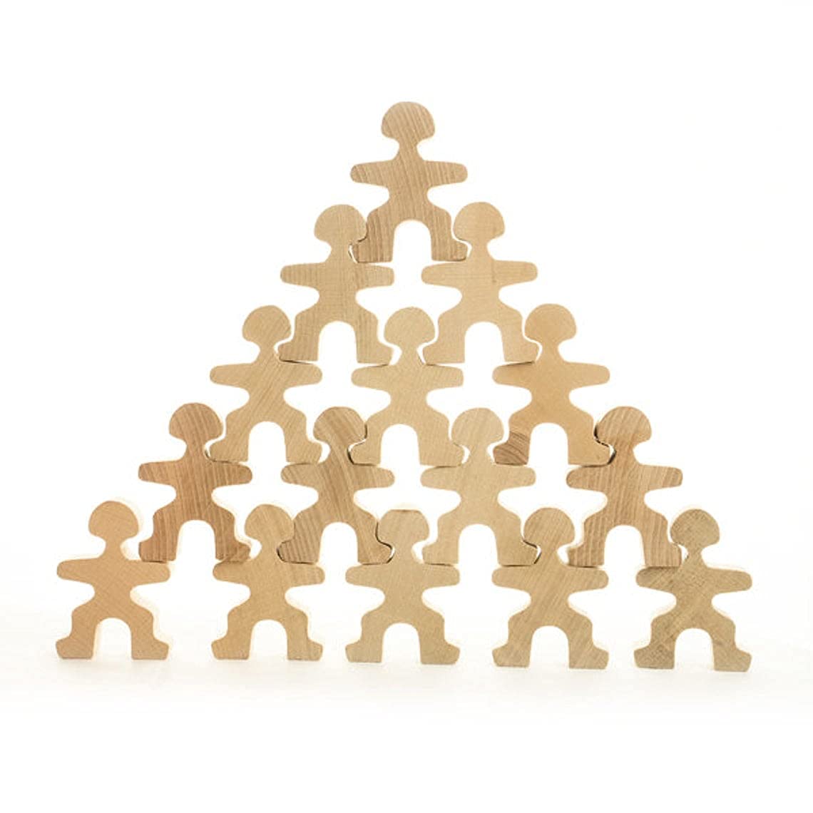 Buy LAVNIK 60 pcs MDF plywood Blockman Balancing Game for Kids, Balance ...