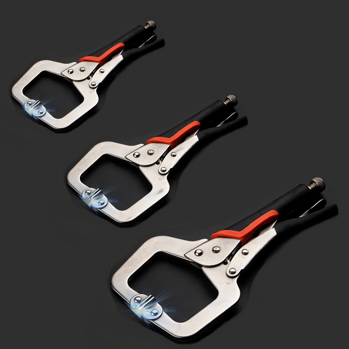 Snapklik.com : MIKMAYTOO 3 PACK C-Clamp Face Clamp Metal Pocket Hole ...