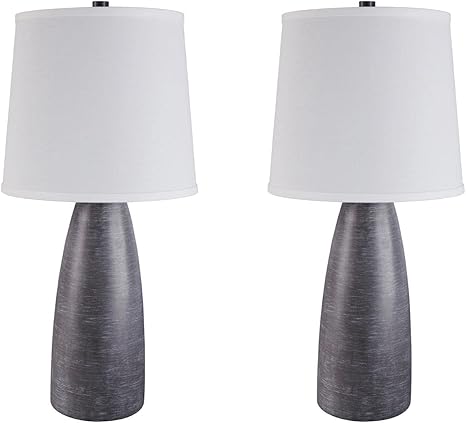 Amazon.com: Signature Design by Ashley Shavontae Modern Table Lamp, 2 ...
