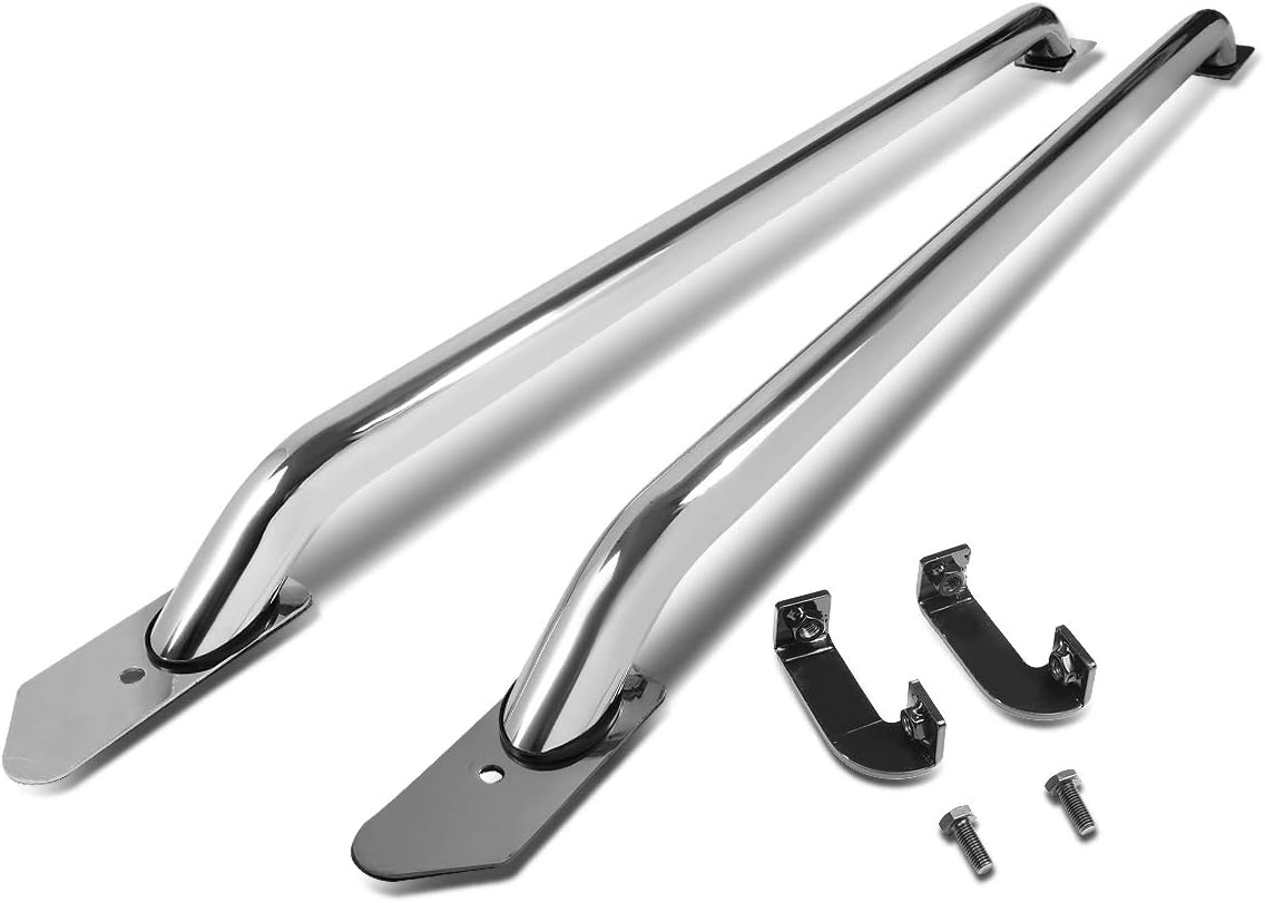 Amazon.com: Auto Dynasty Pair of Stainless Steel Chrome Truck Side Bar ...
