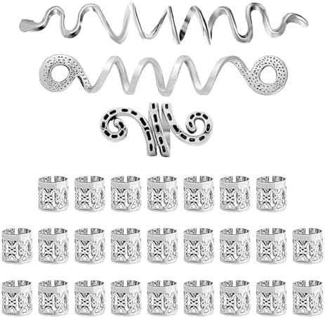 Amazon.com : 28 Pieces Dreadlock Clips Loc Hair Jewelry for Women ...