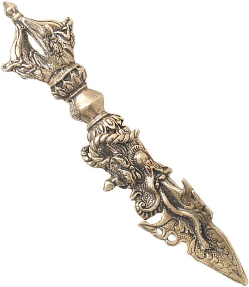 Amazon.com: Garneck Brass Vajra Pestle Figurine Vintage Buddhist Phurpa ...