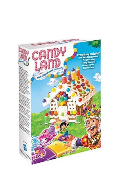 Amazon.com : Candy-Land Mini Gingerbread House Kit Pre-baked + Free ...