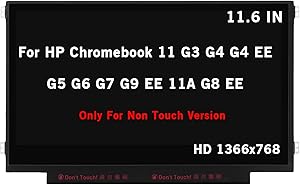 Amazon.com: HOYRTDE 11.6" Screen Replacement for HP Chromebook 11 G3 G4 G4 EE G5 G6 G7 G9 EE 11A ...