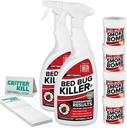 CritterKill Bed Bug Killer Kit - For Medium Level Home Infestation ...