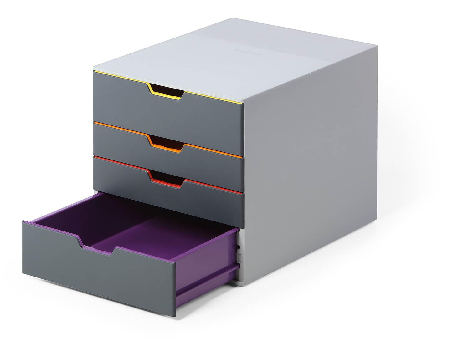 Durable VARICOLOR 4 Drawer Unit | Desktop Drawer Set with 4 Colour ...
