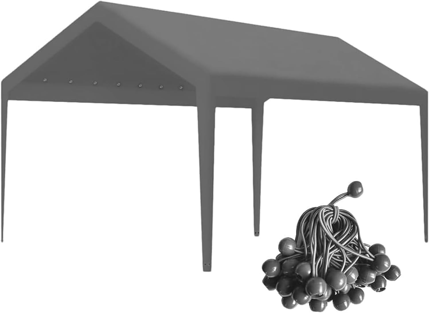 Amazon.com: Wesnoy 12 x 20 ft Heavy Duty Carport Canopy Waterproof ...