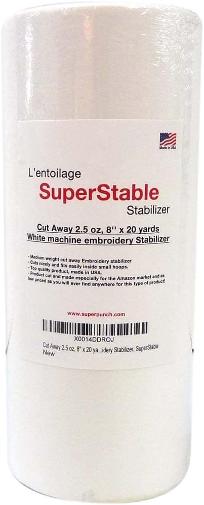 Superpunch Cutaway 2.5 Oz Stabilizer for Embroidery Machines ...