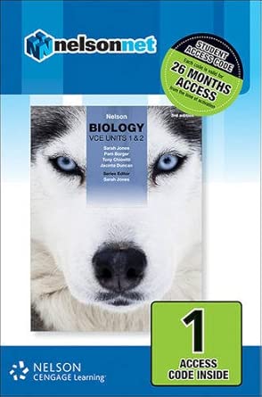Nelson Biology Vce Units 1 & 2 1-Code Access Card: 9780170368667 ...